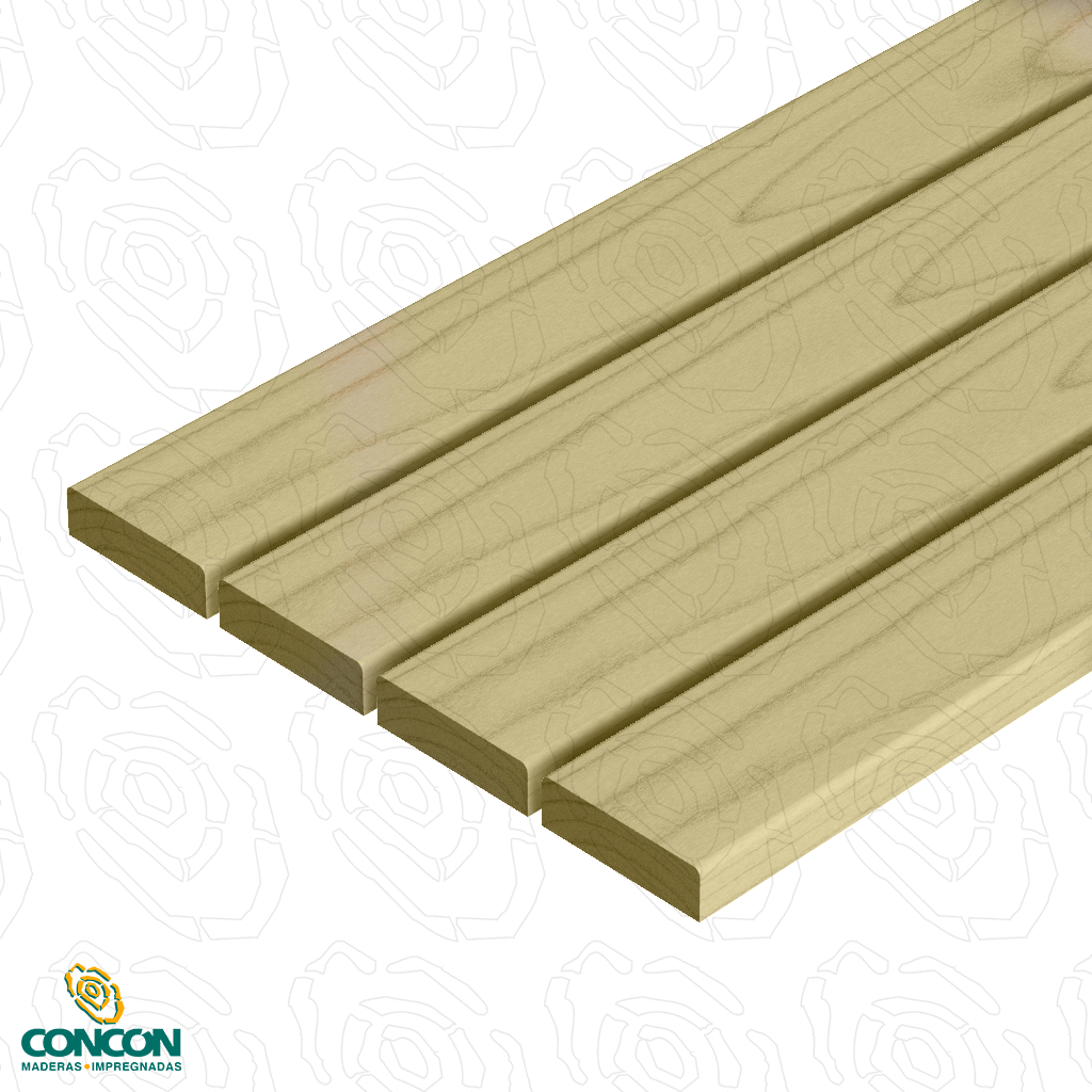 Pino 1 5 X 5 X 3 20 Mt Rodoneado Impreg CCA Conc n Maderas 